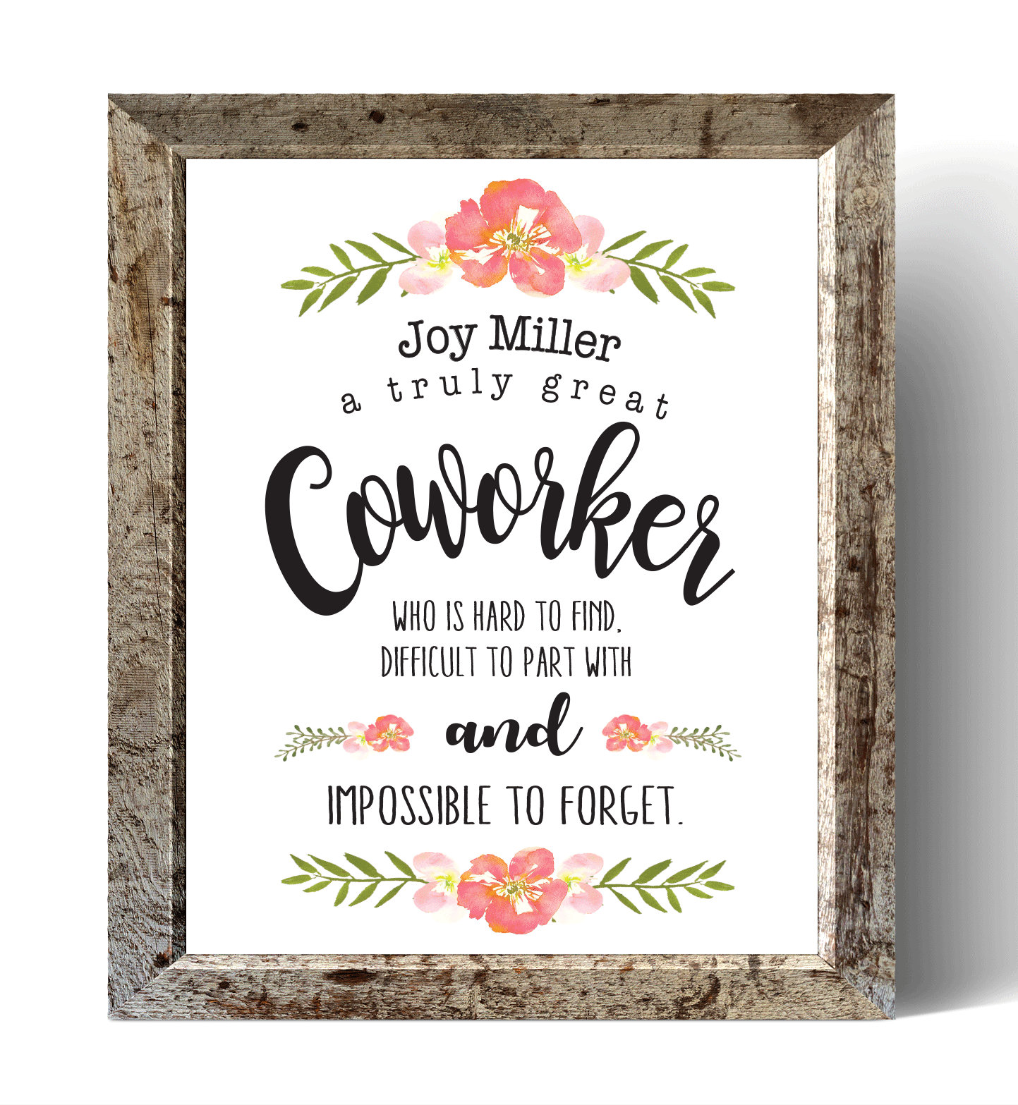 Personalized Coworker Gift A Truly Great Coworker Is Hard To | Etsy