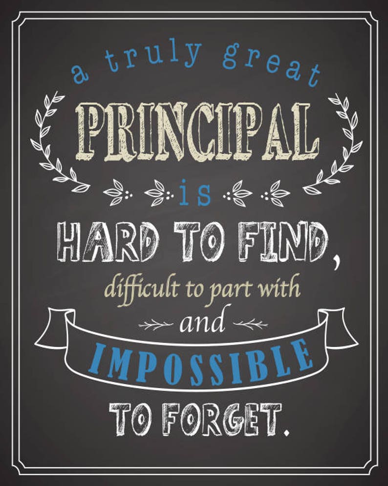 Principal Gift A Truly Great Principal Art Print Gift for | Etsy