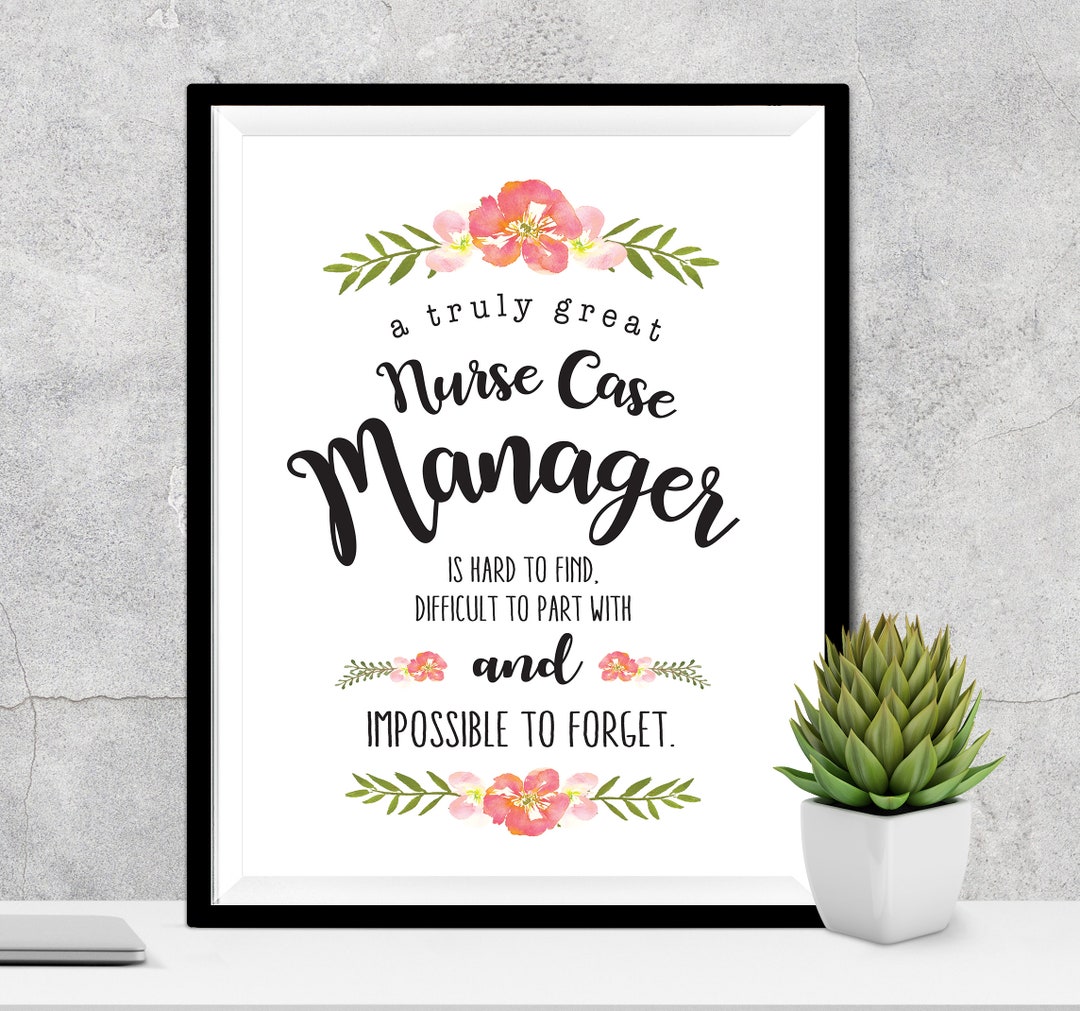 Personalized Nurse Case Manager Gift, Nurse Gift, A Truly Great Nurse ...