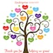 Printable DIGITAL FILE TEACHER Tree, Printable, Personalized Class ...