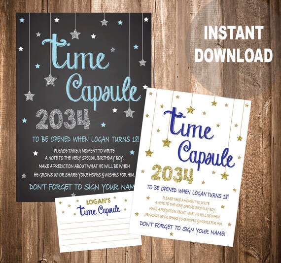 Time capsule first birthday sign twinkle twinkle little star | Etsy