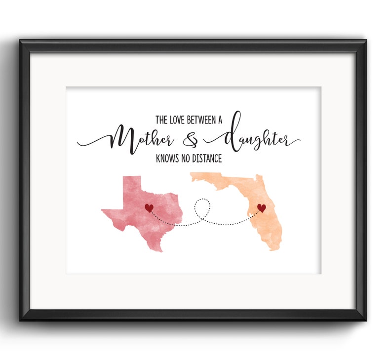 The Love Between A Mother And Daughter Knows No Distance Etsy