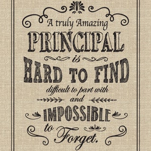 Principal Gift - A Truly Great Principal Art Print - Gift for Principal ...