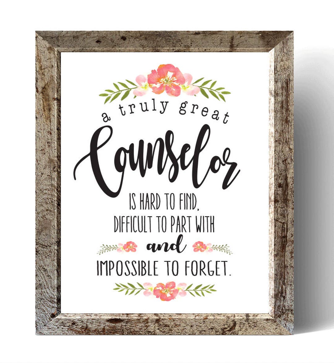 Counselor Gift, A Truly Great Counselor is Hard to Find, Counselor ...