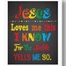 Christian Wall Art. Jesus Loves Me This I Know for the Bible - Etsy
