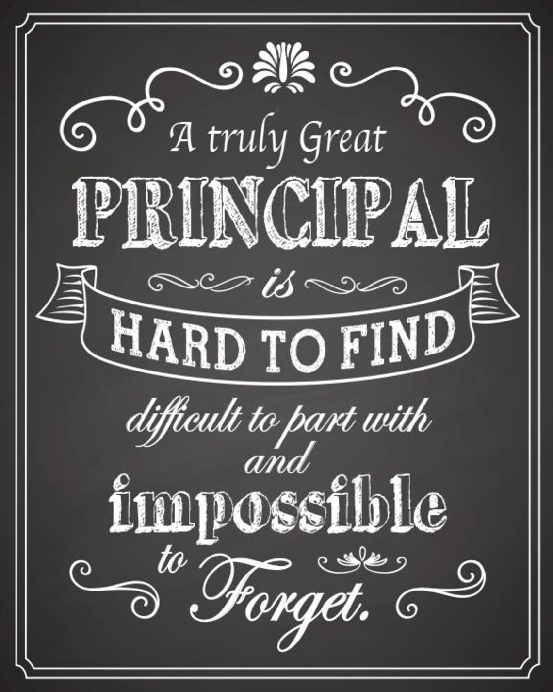Principal Gift - A Truly Great Principal Art Print - Gift for Principal ...