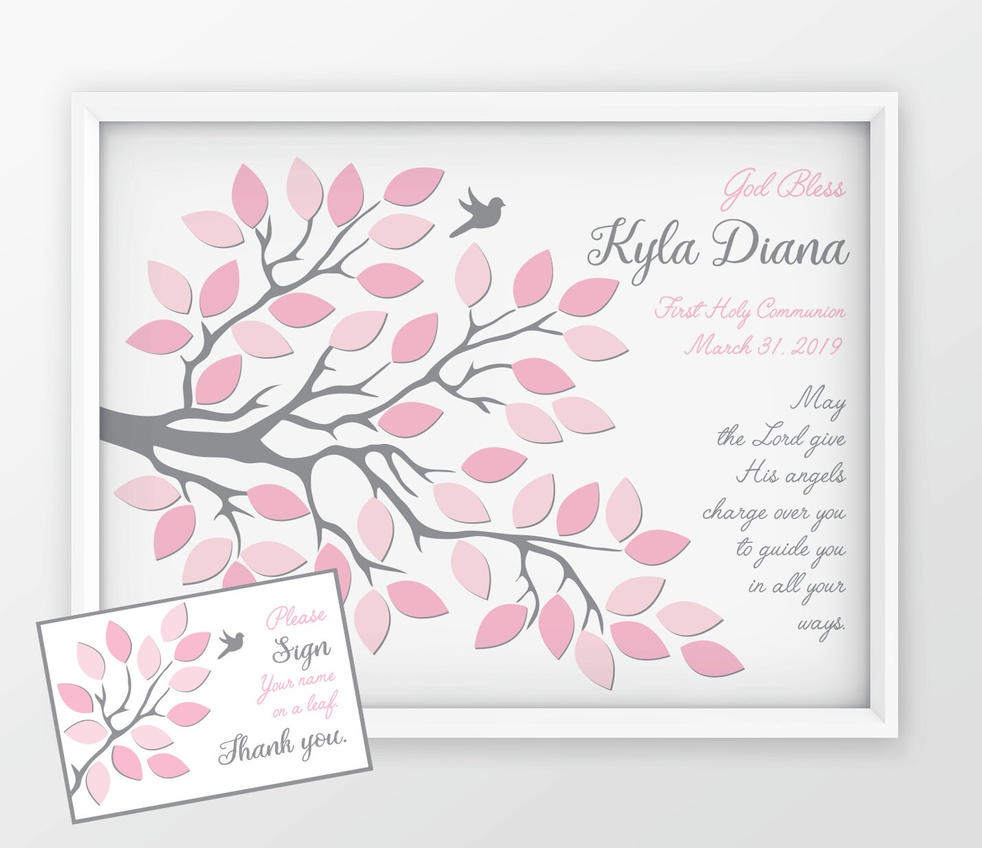 First Holy Communion Guest Book Tree Sign in Alternative | Etsy