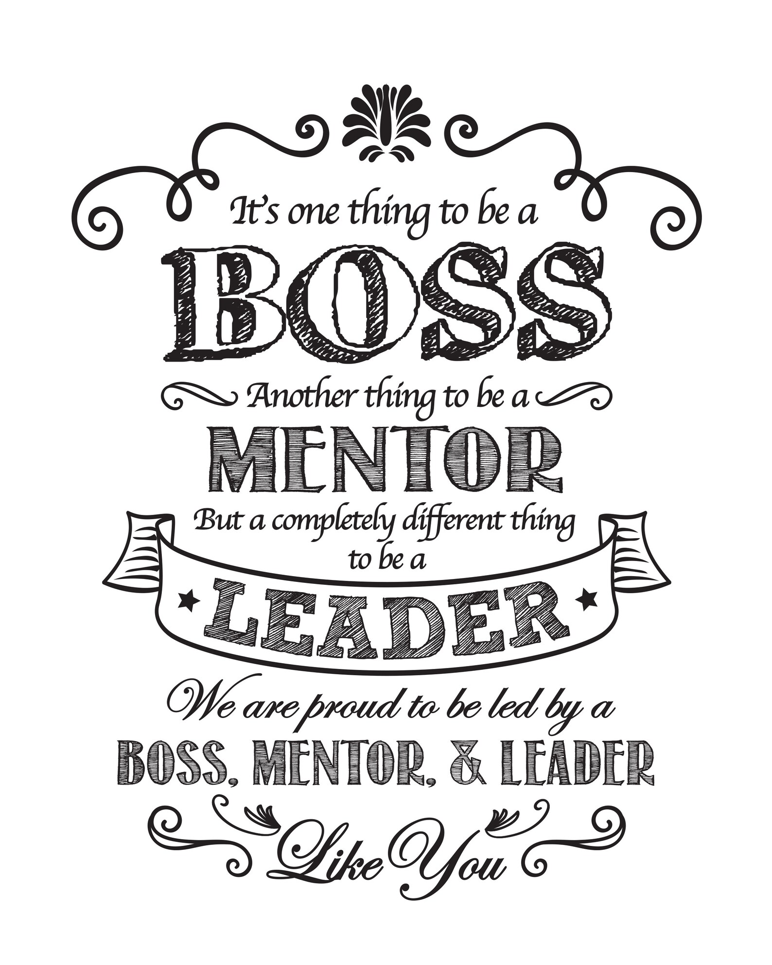 Bos Day Gift, Boss Retirement Gift, Great Boss Mentor Mentor Leader ...