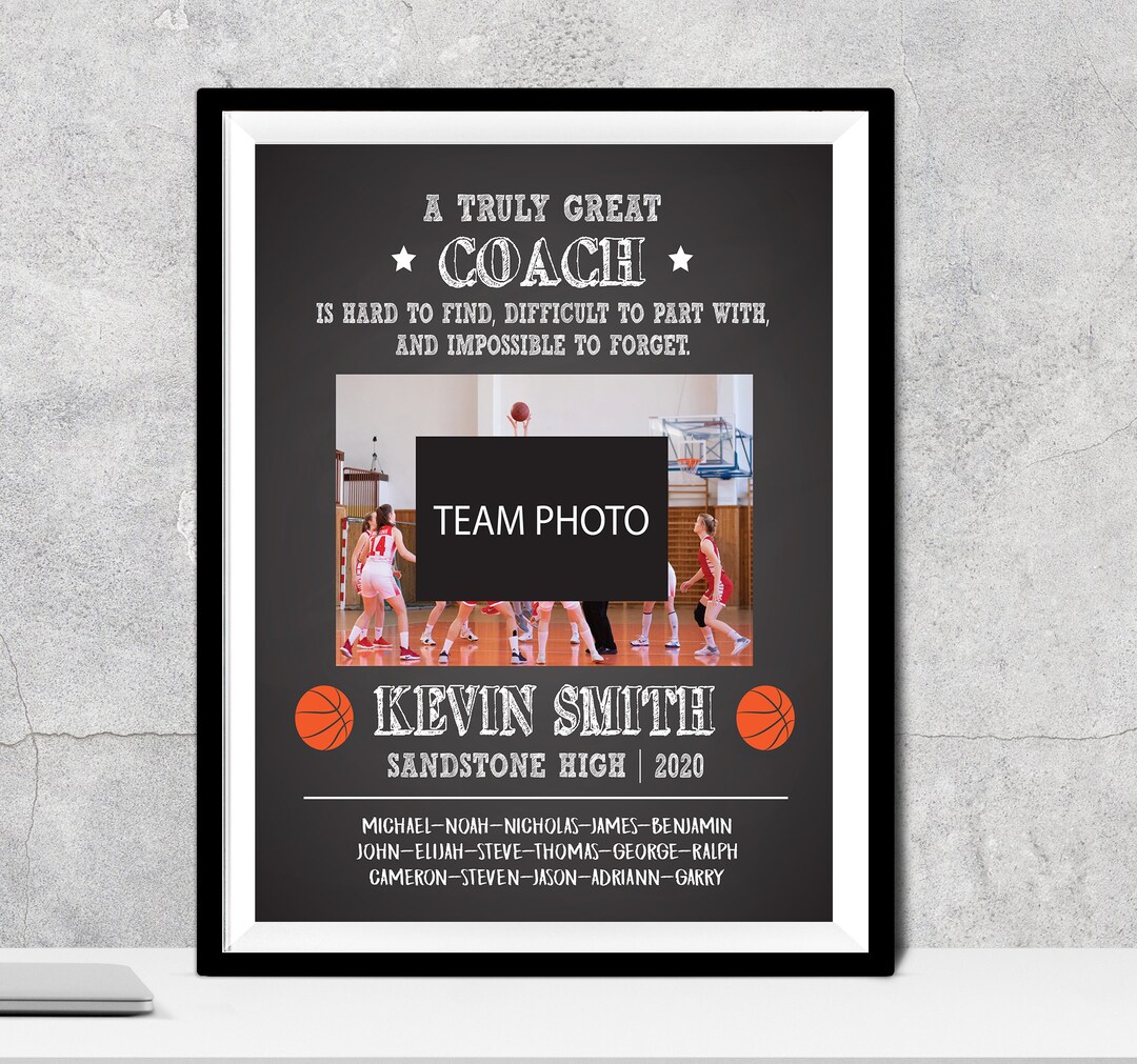 Custom Basketball Coach Gift, Basketball Team Gift, Coach Award, Best ...