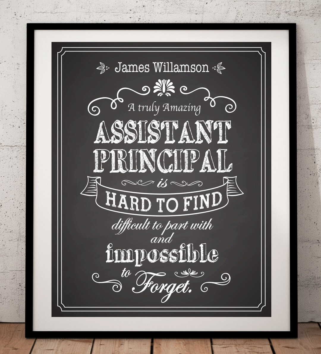 Assistant Principal Gift, Principal Chalkboard Printable, A Truly Great ...