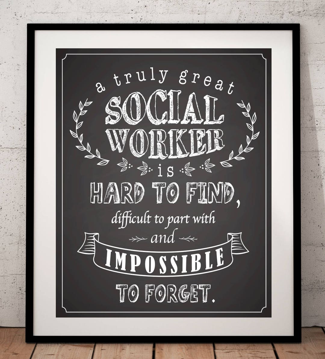Social Worker Gift - A Truly Great Social Worker Art Print - Gift for ...