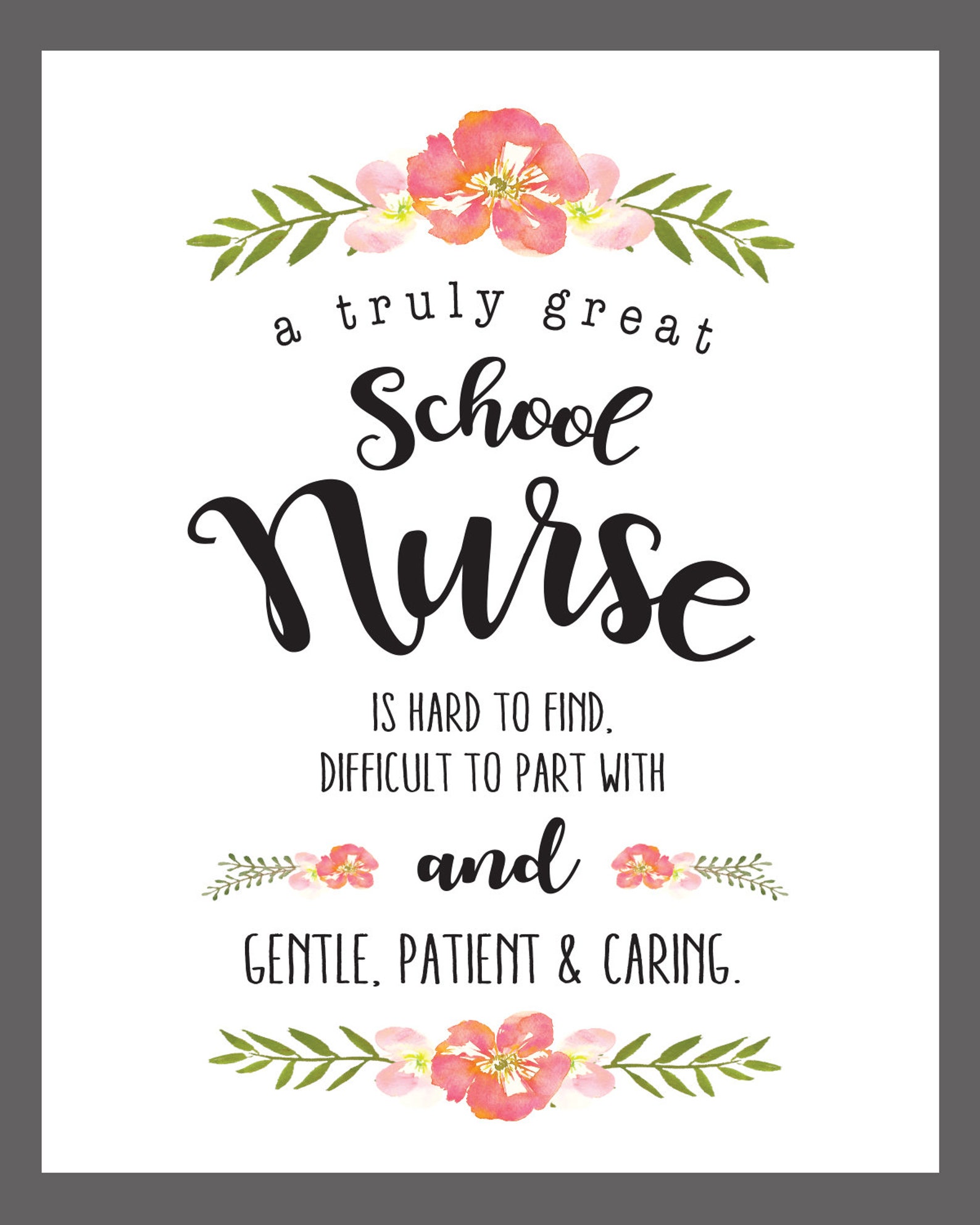 School Nurse Gift A Truly Great School Nurse is Hard to Find - Etsy