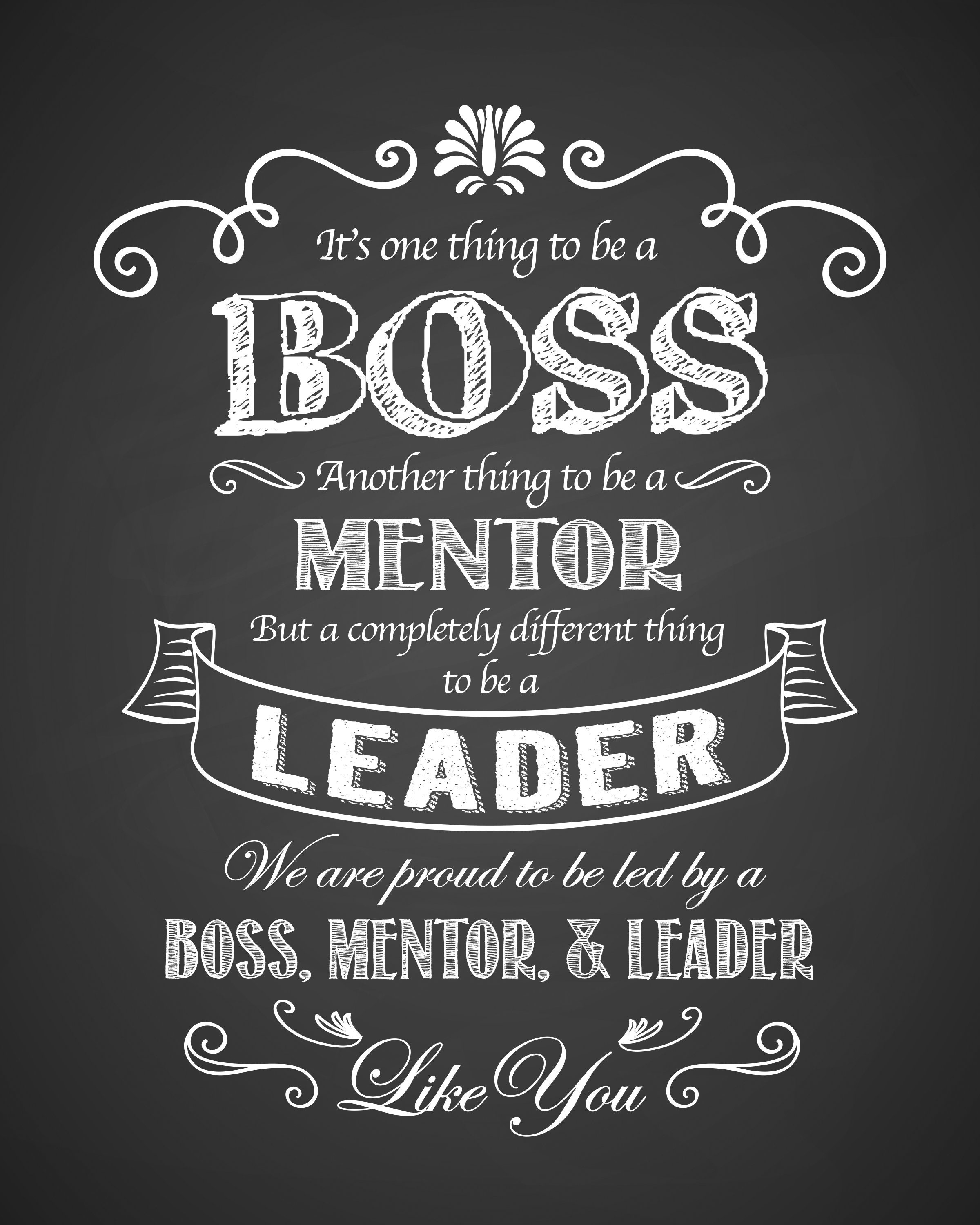 Bos Day Gift, Boss Retirement Gift, Great Boss Mentor Mentor Leader ...