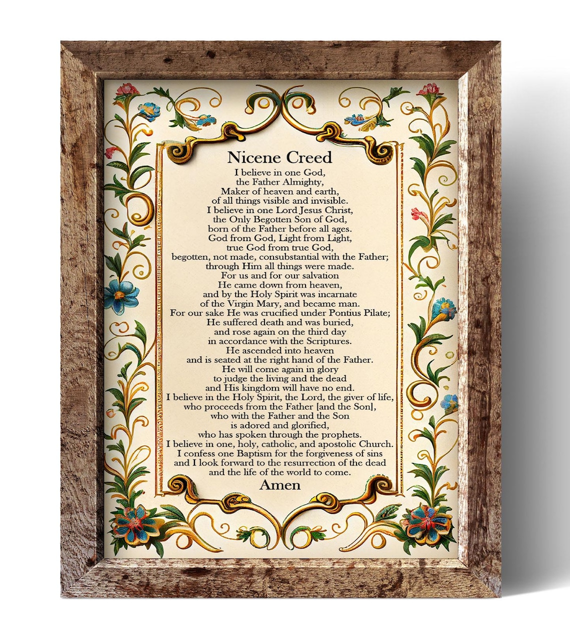 Nicene Creed Art Printable, Catholic Prayer (digital Download) - Etsy