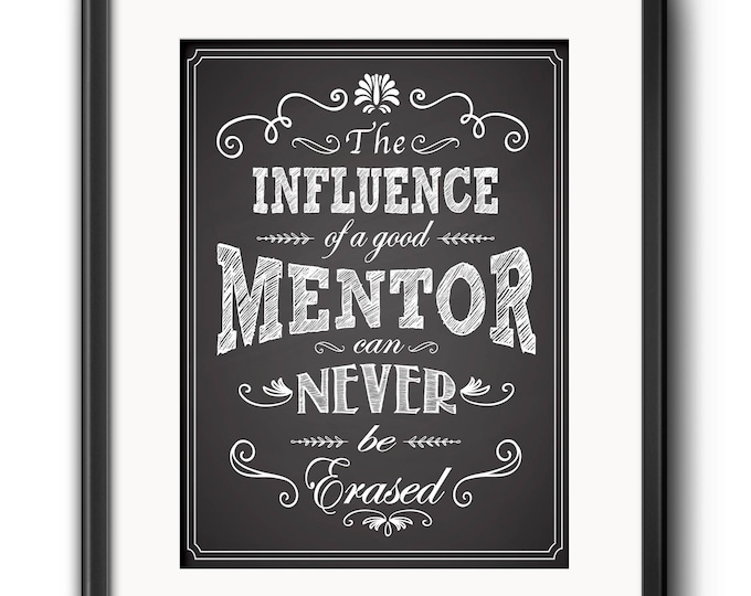 The Influence of a Great Mentor SVG Cut File, Hand Lettered, Mentor ...
