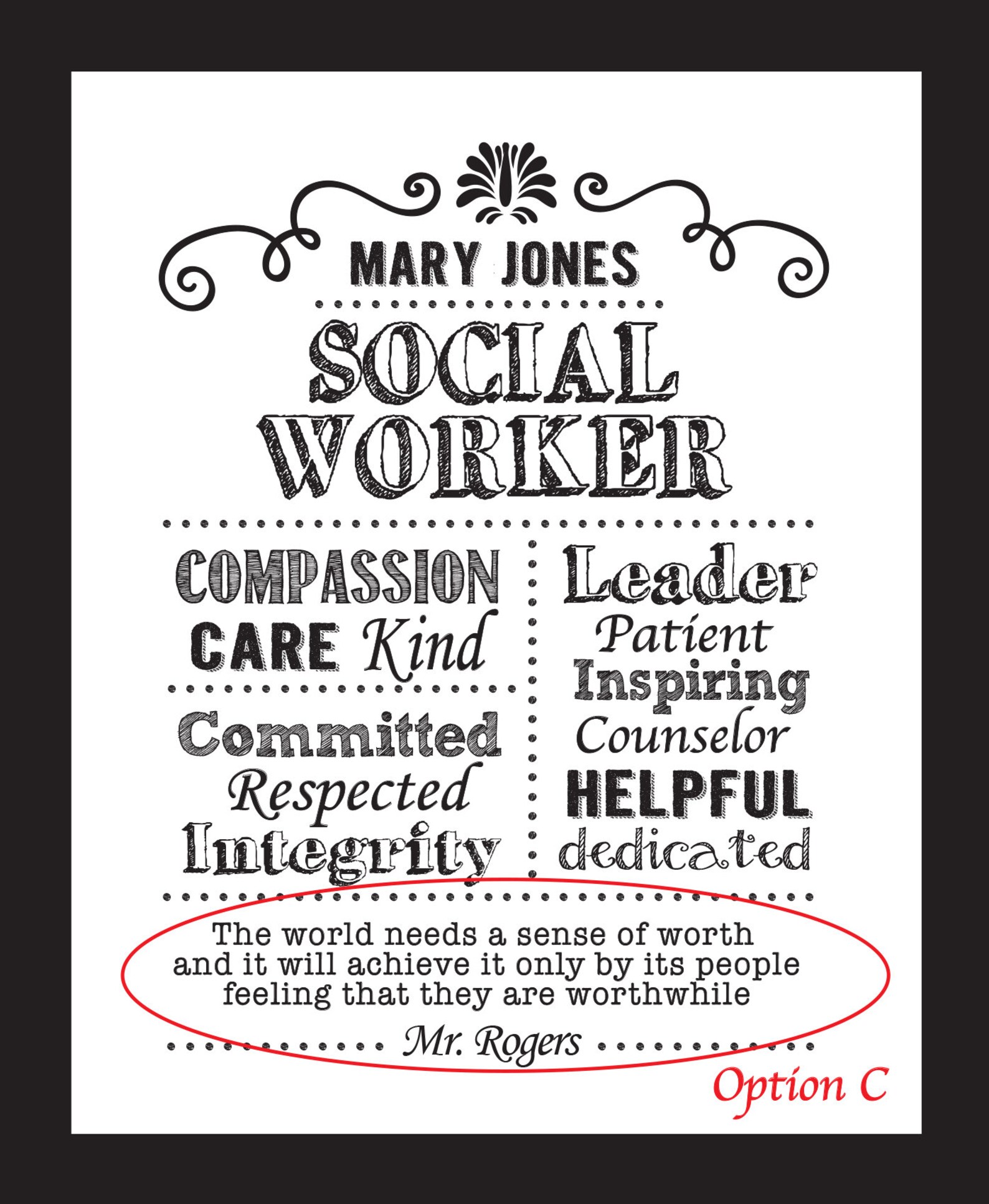 Social Worker Gift A Truly Great Social Worker Art Print - Etsy