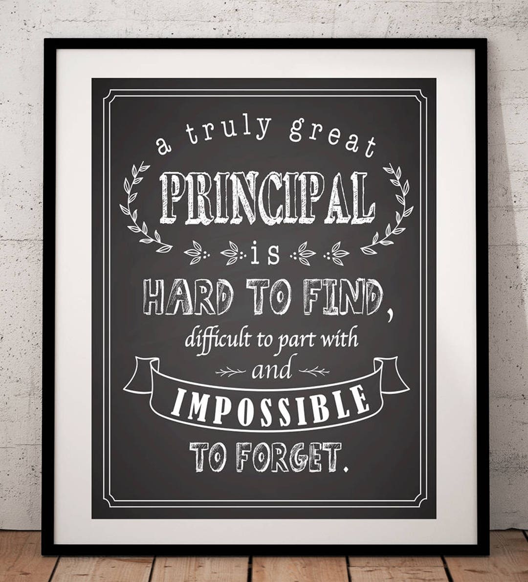 Principal Gift - A Truly Great Principal Art Print - Gift for Principal ...