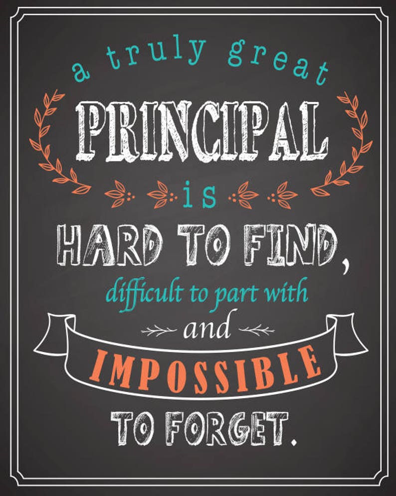 Principal Gift A Truly Great Principal Art Print Gift for | Etsy