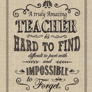A Great Teacher is Hard to Find Printable Teacher Gift | Etsy