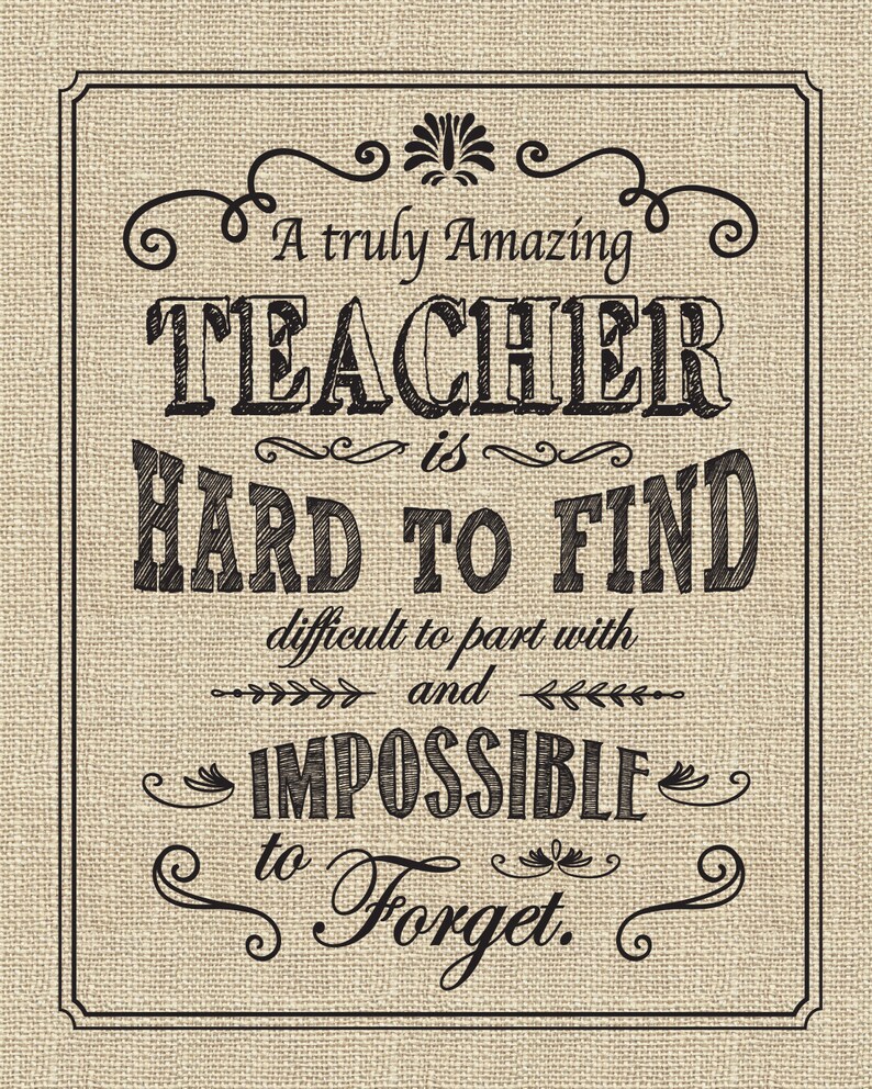 A Great Teacher is Hard to Find Printable Teacher Gift - Etsy