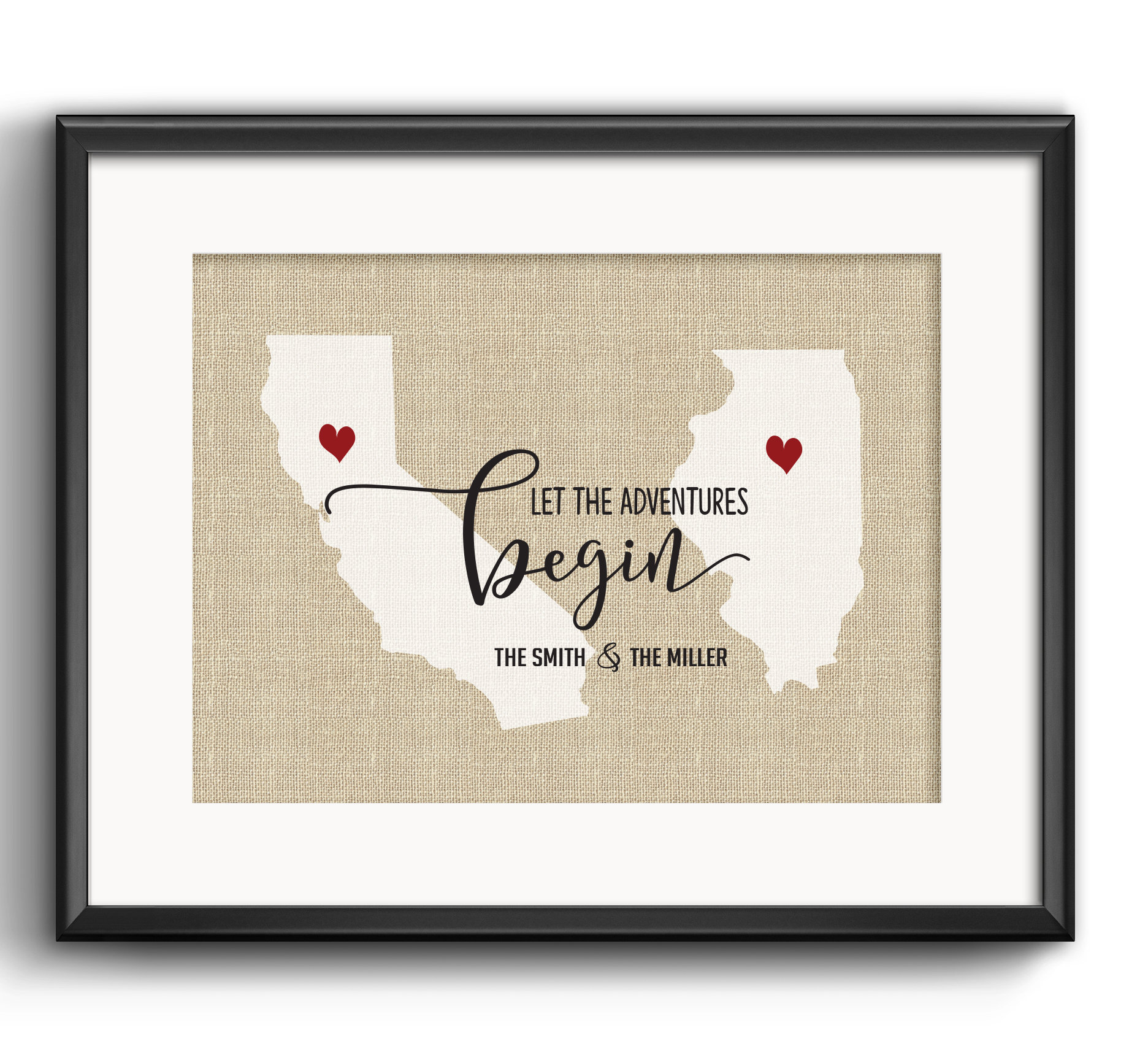 Let the Adventures Begin, Going Away Gift, Long Distance Relations Gift ...