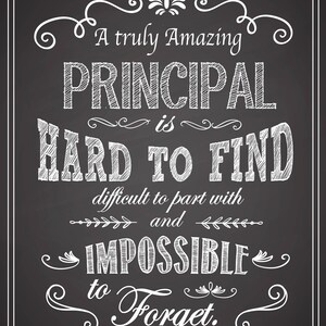 Principal Gift - A Truly Great Principal Art Print - Gift for Principal ...