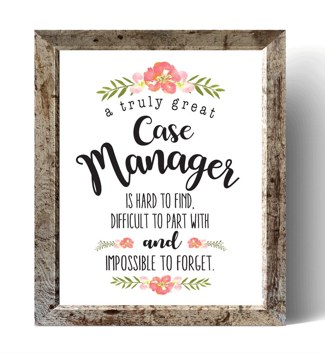 Case Manager Gift, Social Worker Gift, A Truly Great Case Worker Art ...