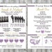 Infographic Wedding Program Design With Wedding Party Silhouettes ...