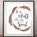 It is Well With My Soul, Bible Verse Art Print, Christian Wall Art ...