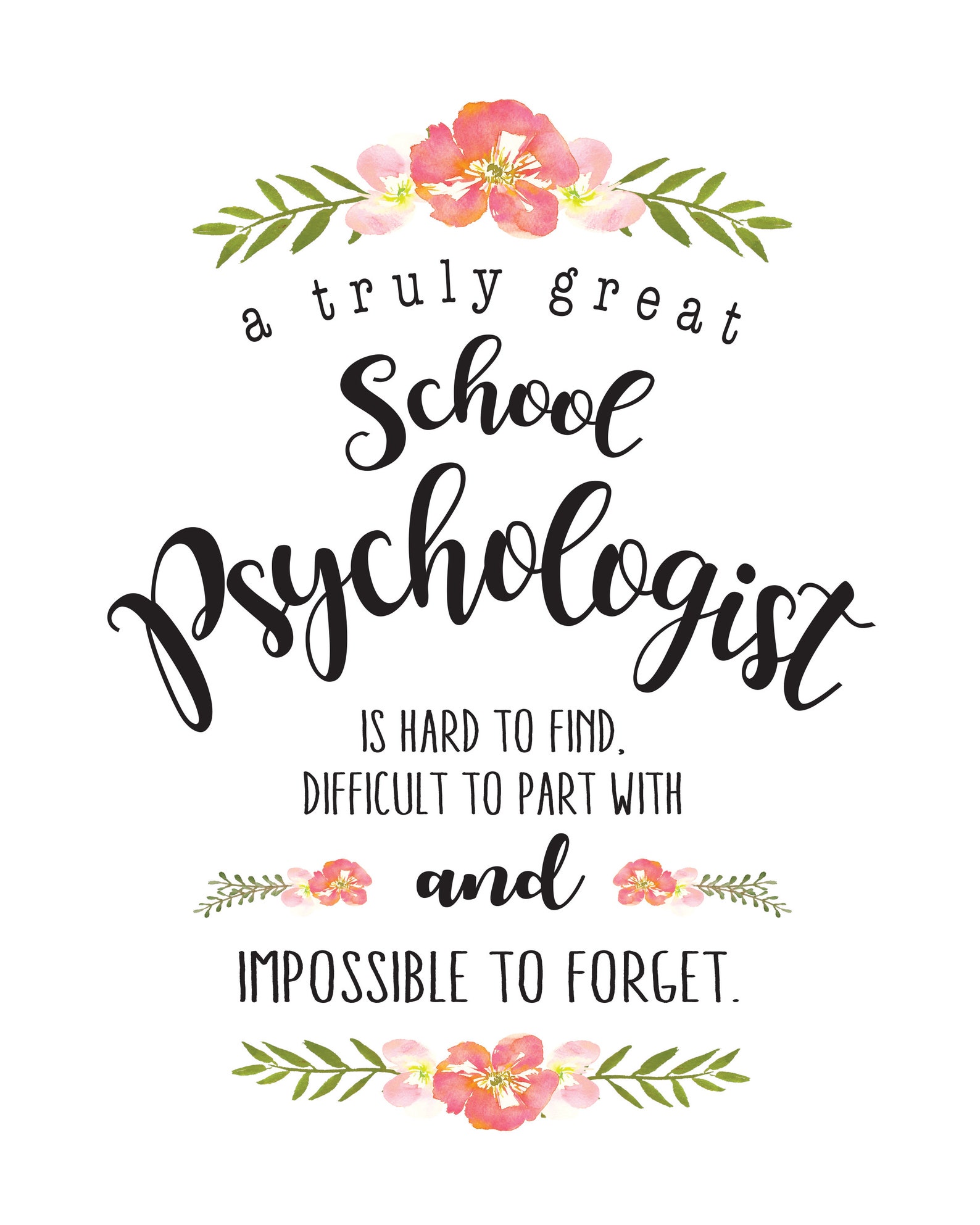 School Psychologist Gift A Truly Great School Psychologist is - Etsy