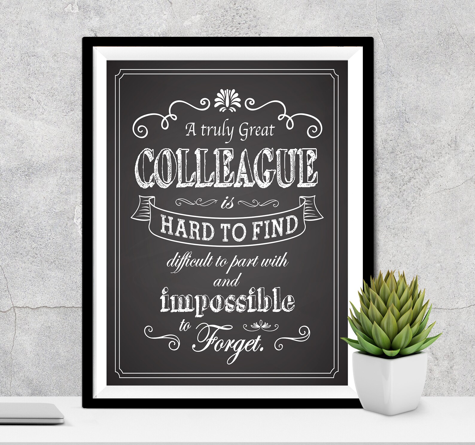 Personalized Colleague Gift A Truly Great Colleague is Hard | Etsy