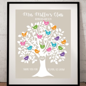 TEACHER Tree, Tree Personalized With Classmates Names, Teacher ...