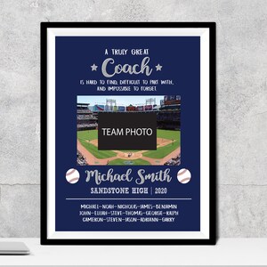 Baseball Coach Gift, A Truly Great Coach is Hard to Find, Custom ...