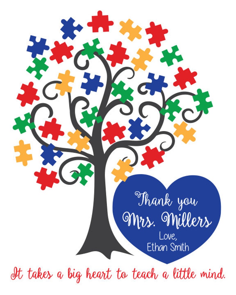 Autism Teacher Appreciation Christmas Gift Autism Gift - Etsy