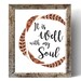 It is Well With My Soul, Bible Verse Art Print, Christian Wall Art ...
