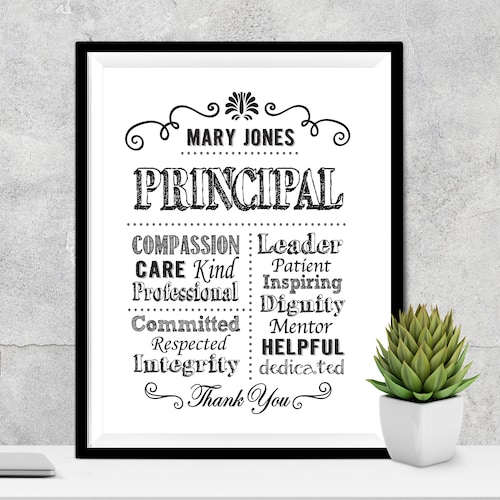 Principal Gift PRINTABLE Quote A Truly Great Principal - Etsy