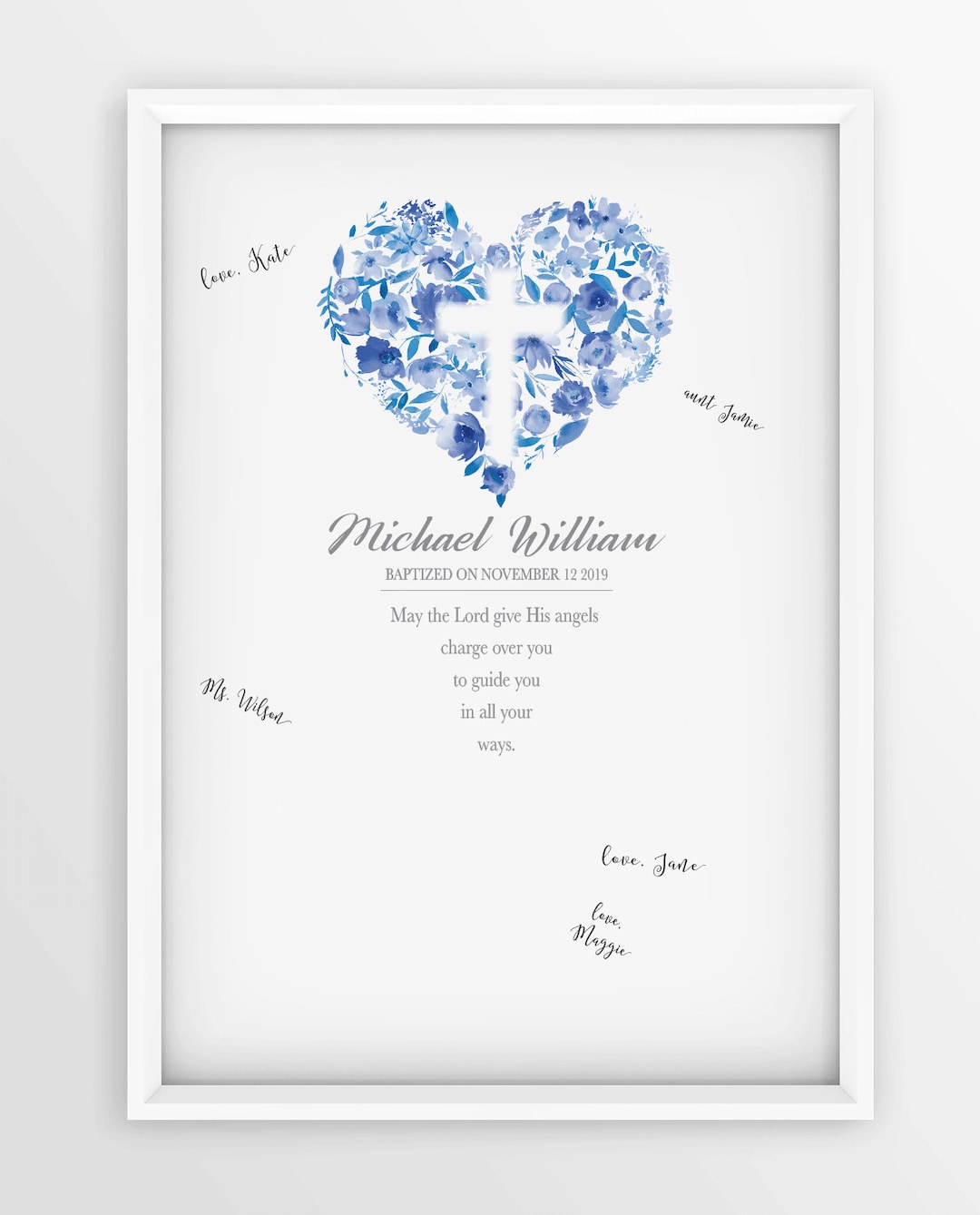 BAPTISM Guest Book Sign Printable , Christening and Baby Dedication ...