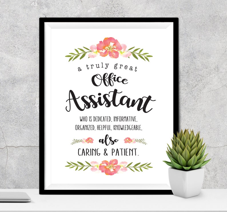 A Truly Great Office Assistant Administrative Professional | Etsy