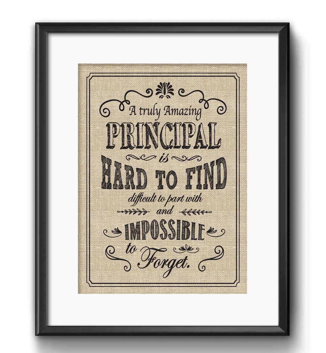 Principal Gift - A Truly Great Principal Art Print - Gift for Principal ...