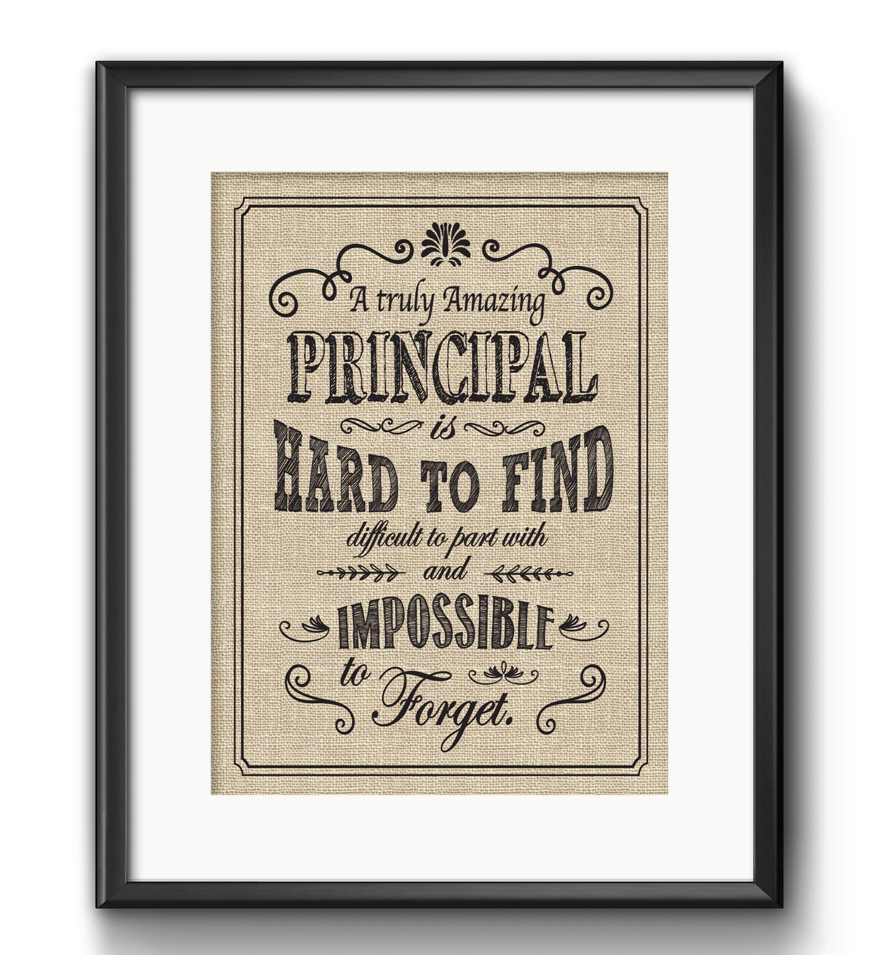 Principal Gift A Truly Great Principal Art Print Gift for | Etsy