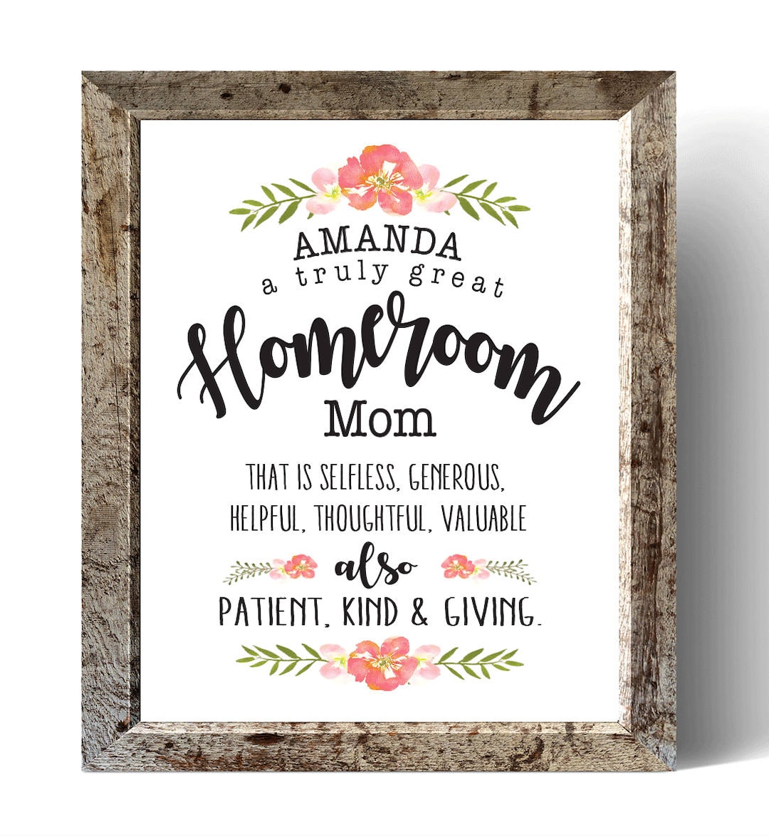 Homeroom Mom Gift, Teacher Appreciation Thank You Gift, Principal Gift ...