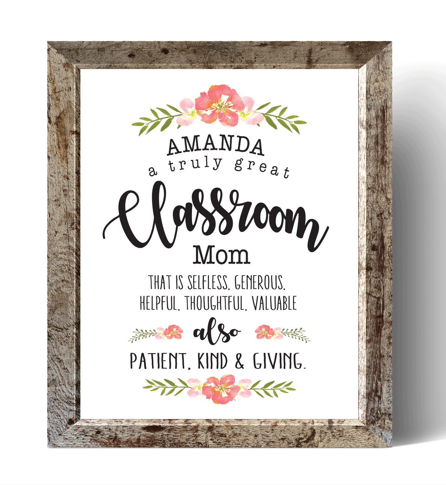 Homeroom Mom gift Teacher Appreciation thank you gift | Etsy