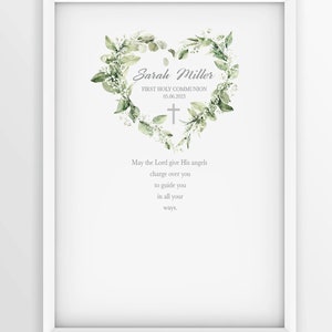 First Holy Communion Guest Book Sign-in Tree Printable, BAPTISM ...