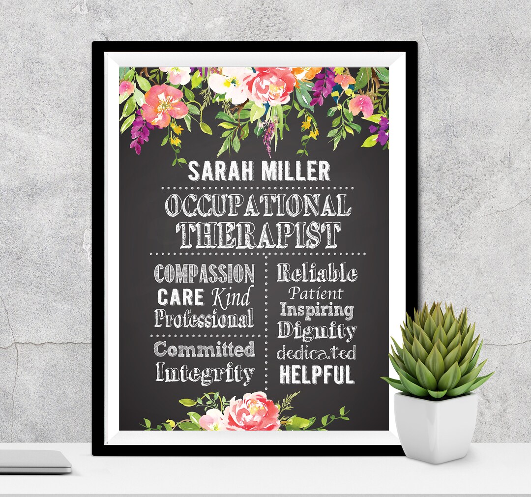 Personalized Occupational Therapist Gift, ABA Therapist Gift, BCBA Gift ...