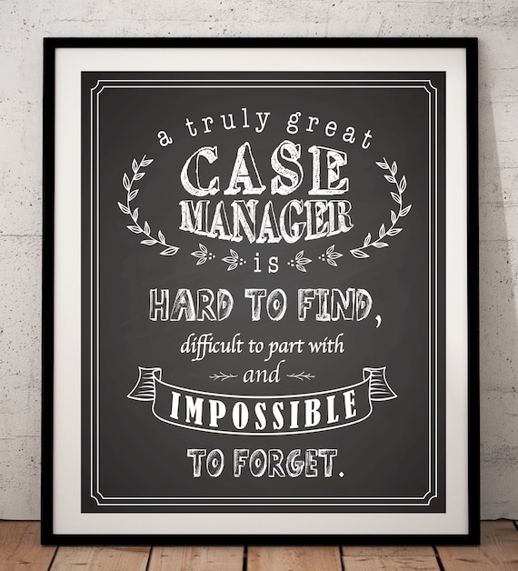 Case Manager Gift A Truly Great Case Manager Art Print | Etsy
