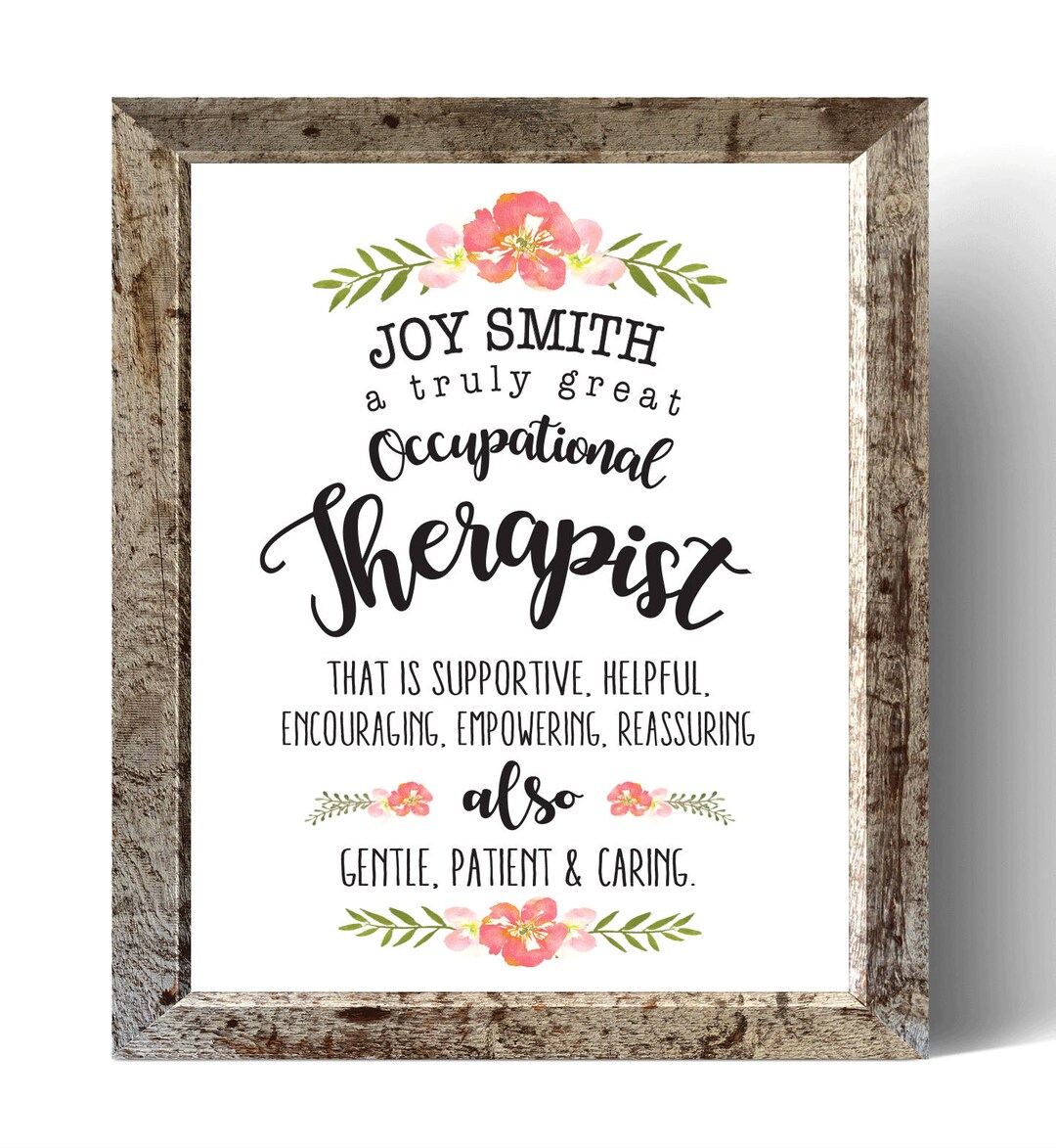 Occupational Therapist, Printableoccupational Therapist Gift, OT ...