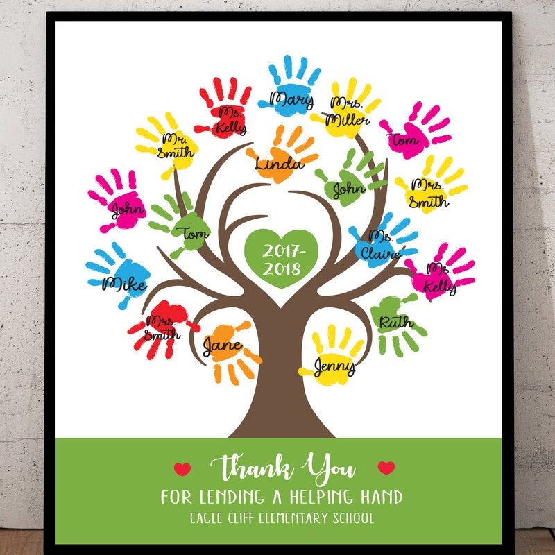End of Class Hand Prints - Etsy