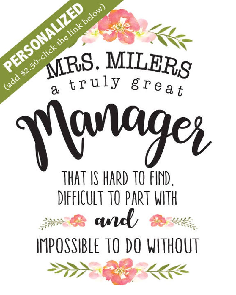 A Truly Amazing Manager is Hard to Find & Impossible to Do - Etsy