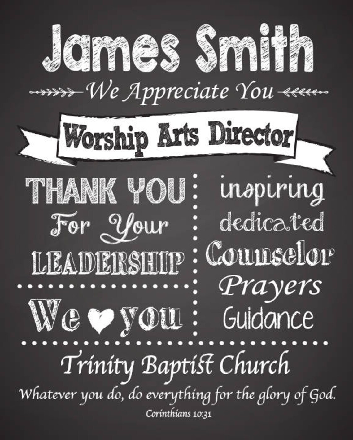 Sunday School Teacher Gift Personalized Pastor Gift Pastor - Etsy