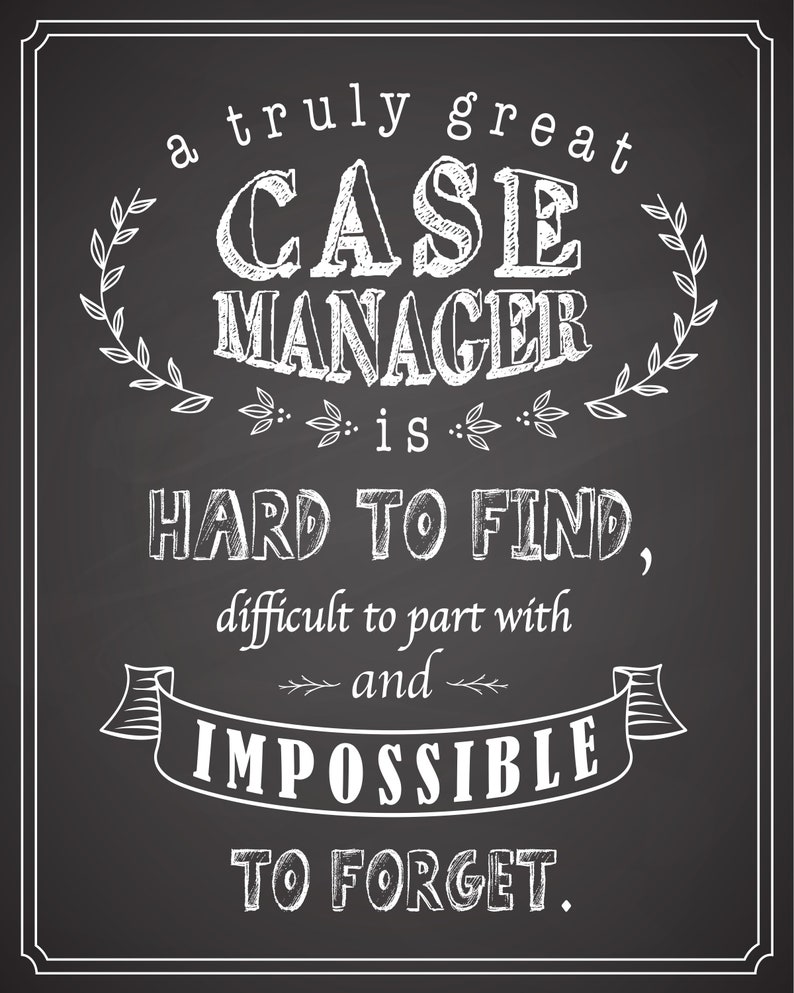 Case Manager Gift A Truly Great Case Manager Art Print | Etsy